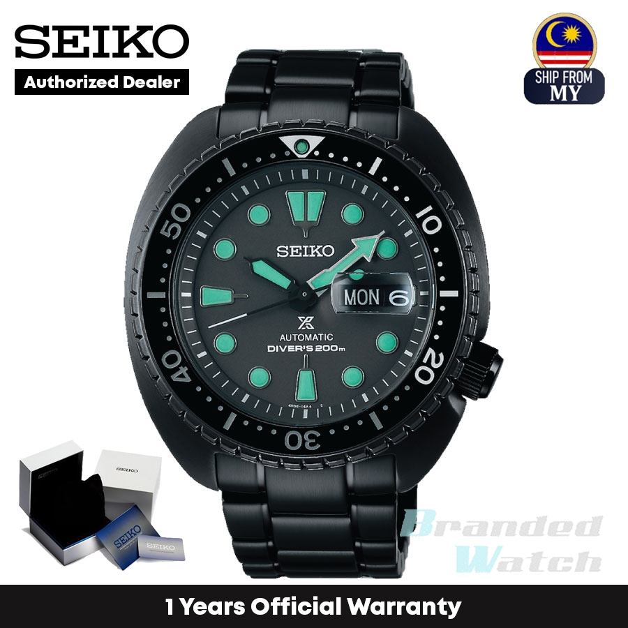 [Official Warranty] Seiko SRPK43K1 Men's Prospex Black Series Night ...