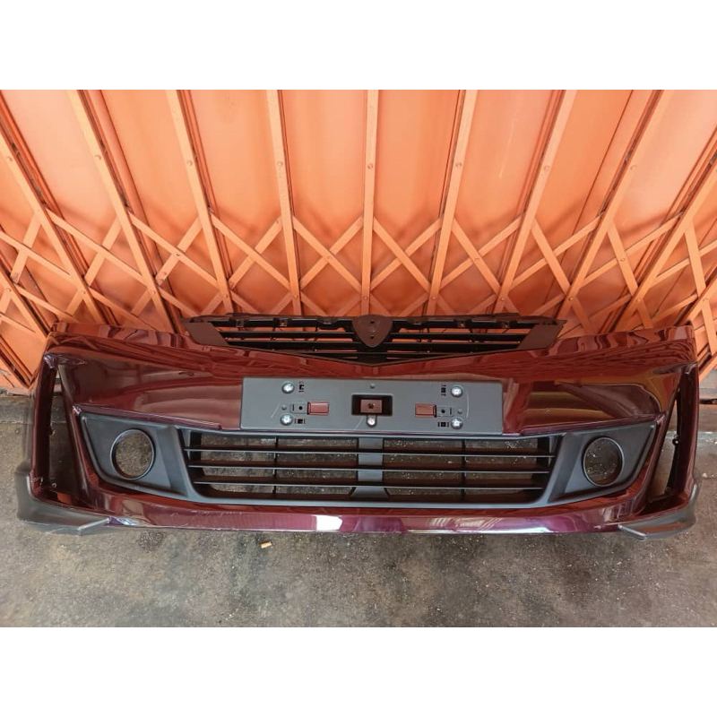 Original Used Proton Exora Bold Front Bumper(Maroon Color) | Shopee ...