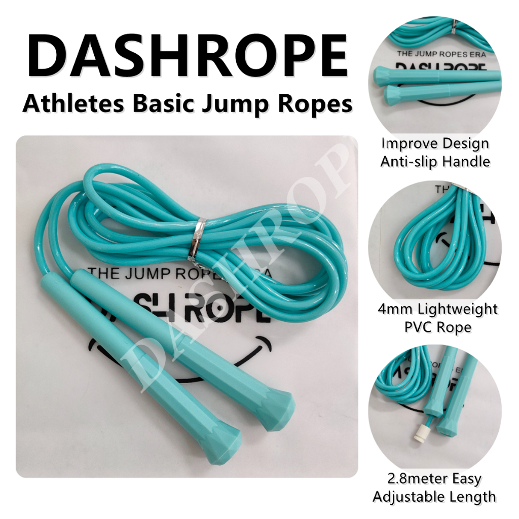 🔥Ready Stock🔥 DASHROPE Quality Basic Jump Rope PVC Cordless Ball ...