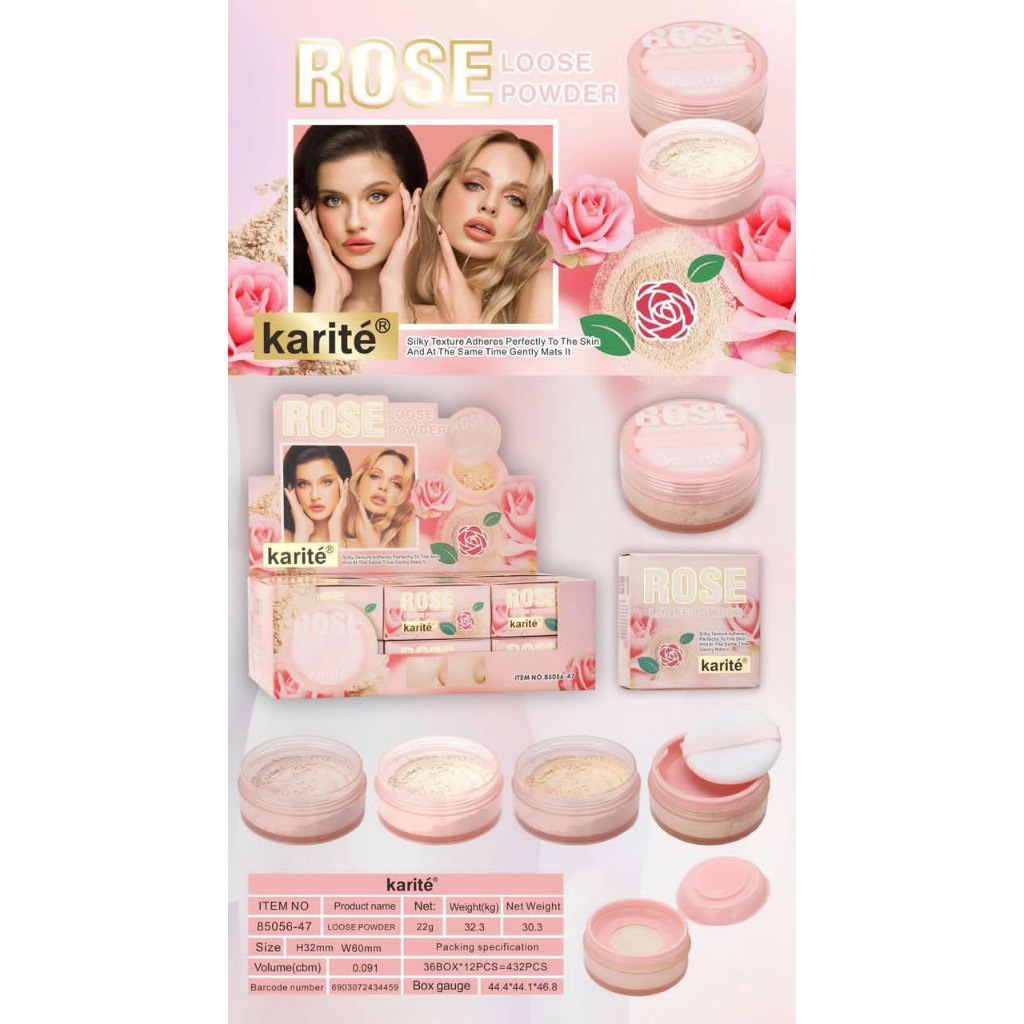 KARITE ROSE MAKEUP LOOSE POWDER 1PCS | Shopee Malaysia
