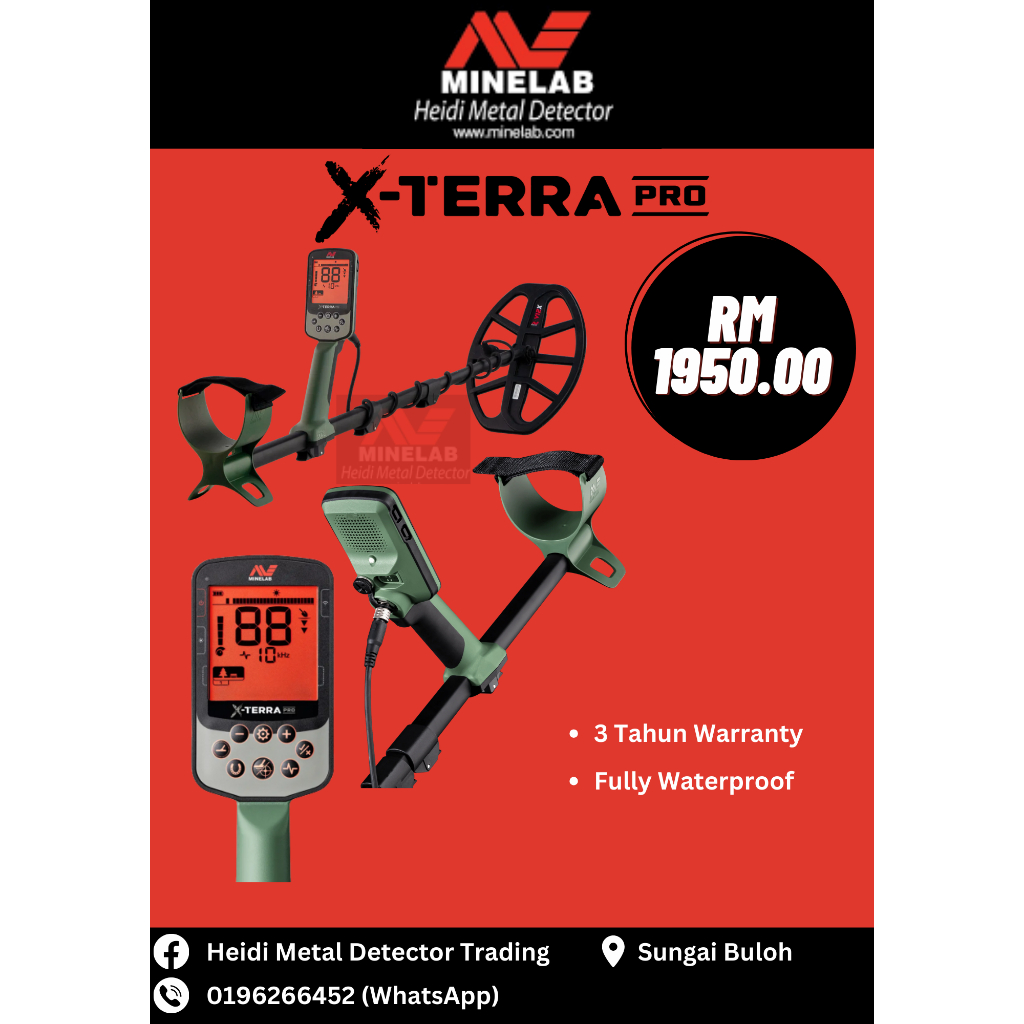 Minelab X-Terra Pro Metal Detector | Shopee Malaysia