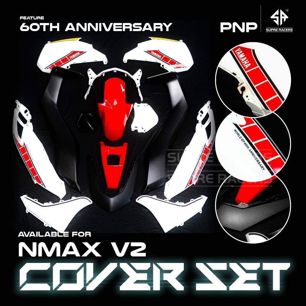 NMAX V2 Cover Set I PNP I World GP 60th Anniversary Design For NMAX V2 ...