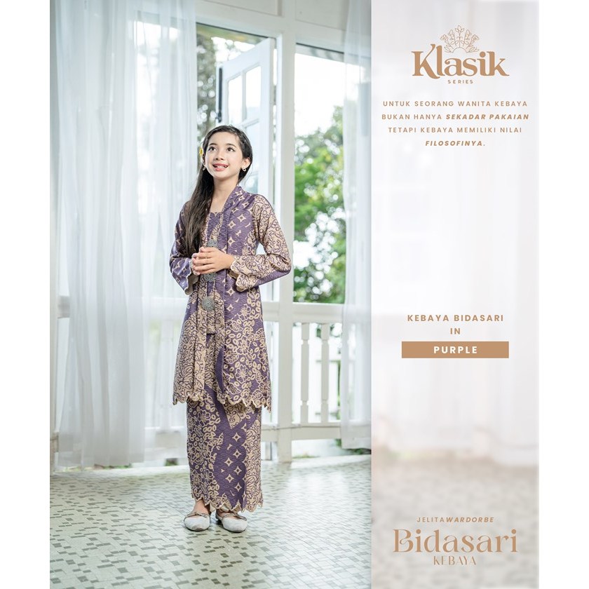 KEBAYA BATIK BIDASARI SULAM (Dobby Dubai ) Anak / Kids for Hari Raya ...