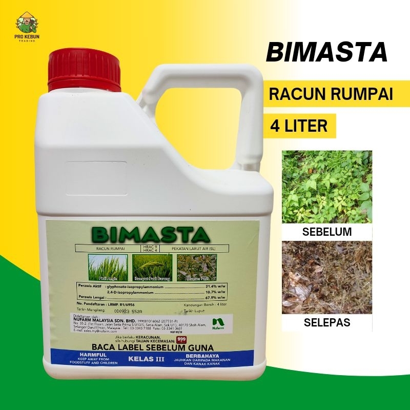 NUFARM BIMASTA Racun Rumpai Bimasta Herbicide Racun Rumpai Padi Halaman ...