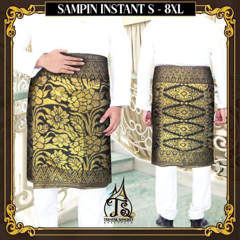 Sampin INSTANT PLUS SIZE BLACK GOLD | Shopee Malaysia