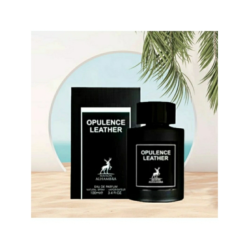 OPULENCE LEATHER BY MAISON ALHAMBRA 100ml EDP PERFUME ORIGINAL FROM UAE ...