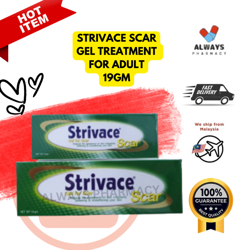 STRIVACE SCAR GEL TREATMENT FOR ADULT 19GM - UNTUK MERAWAT PARUT ...