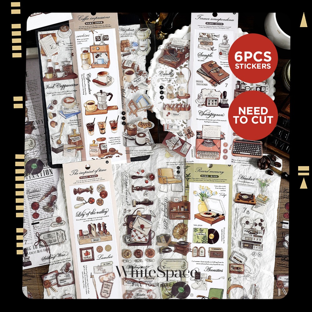 Whitespace Infeelme 6pcs Memories Sticker Pack Need Cut Transparent ...