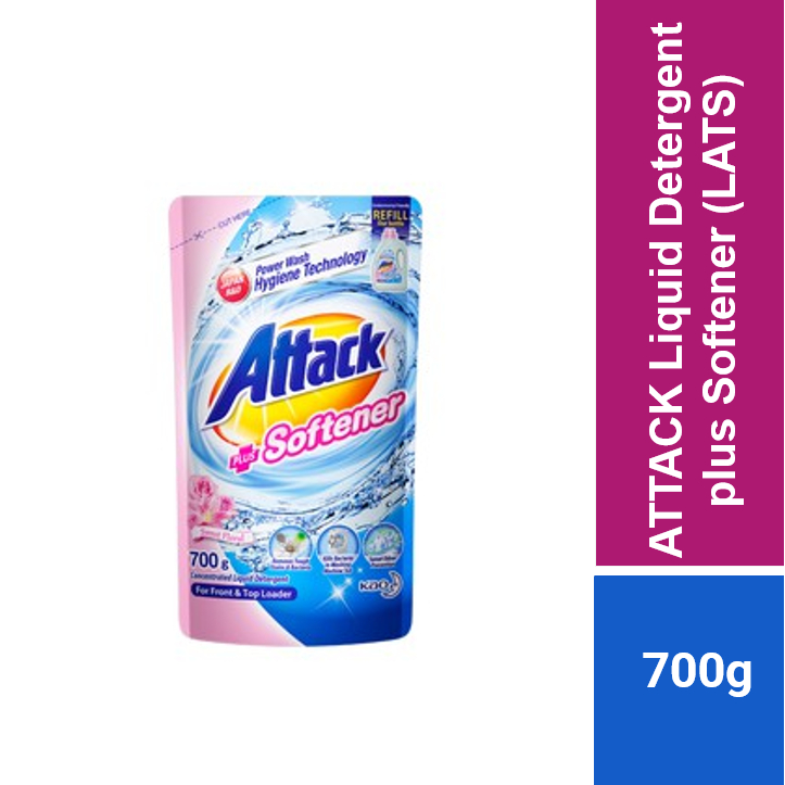 ATTACK Liquid Detergent plus Softener (LATS) - 700g | Shopee Malaysia