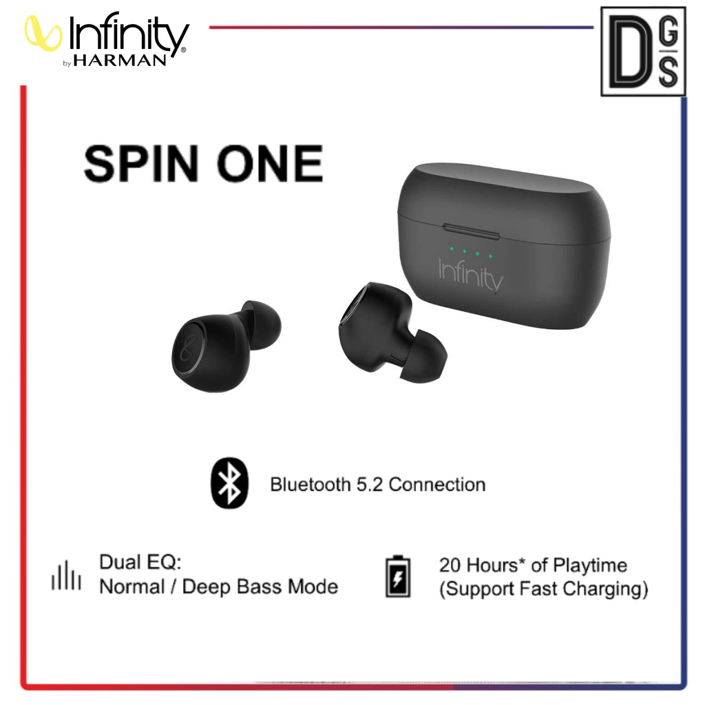 Infinity by HARMAN | Spin One TWS Wireless Earbuds | Dual EQ Mode Touch ...