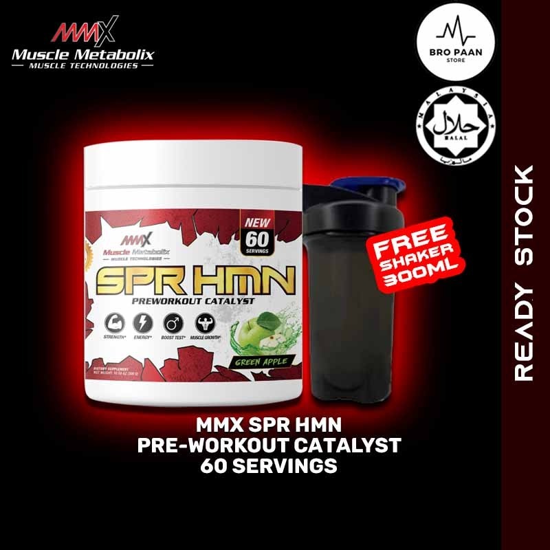 MMX SPR HMN Pre Workout Muscle Metabolix (60 Servings) - Halal, Power ...