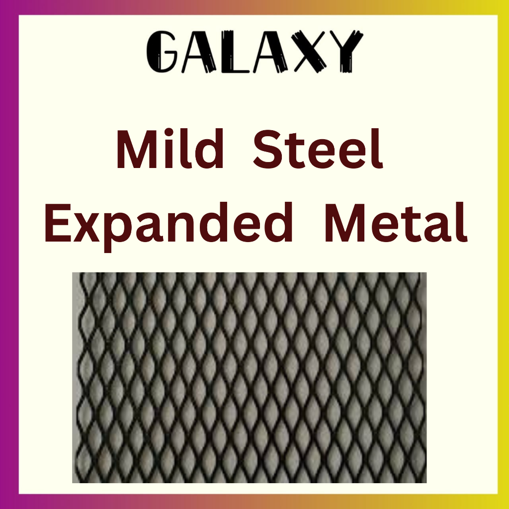 Mild Steel Expende Metal / Diamond Mesh / Wire Mesh / Jaring Besi ...