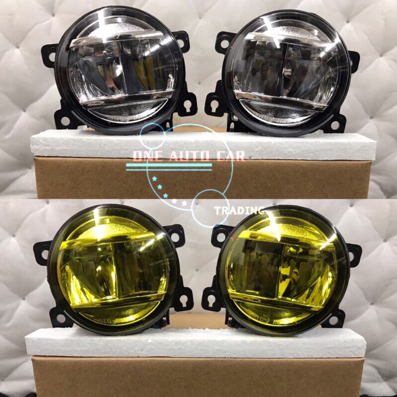 Mitsubishi V LED White Yellow Fog Lamp / Asx Pajero Triton Xpander ...