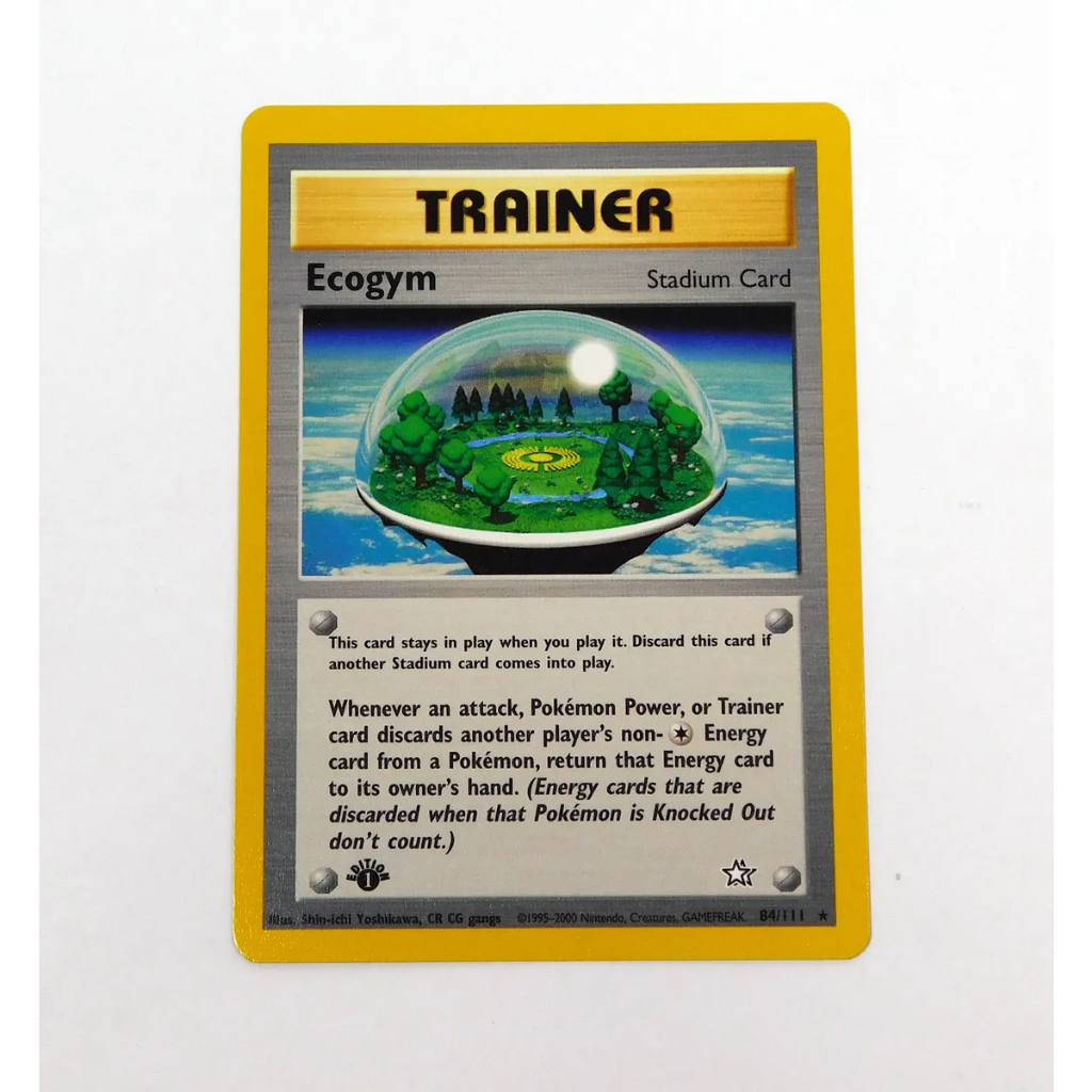 Ecogym 84/111 Rare 1st Edition Trainer Stadium Neo Genesis Pokemon Card ...