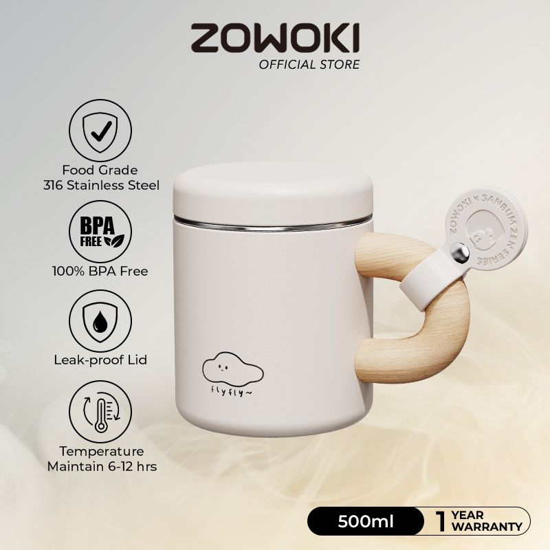 Zowoki B2 Intimate Series Coffee Cup Thermos Mug (500ml) | Shopee Malaysia