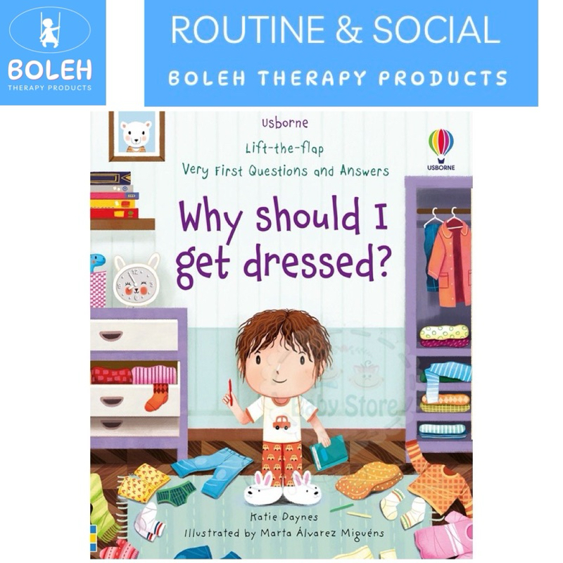 BOLEH Usborne Why should I get dressed? Speech Therapy Daily Routine ...
