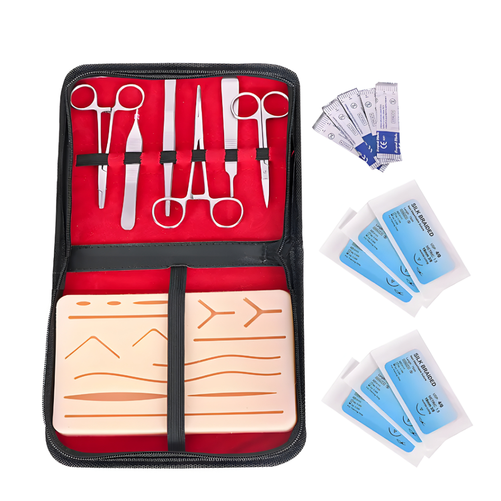 Suture Practice Kit for Medical Students Including Silicone Skin Pad ...