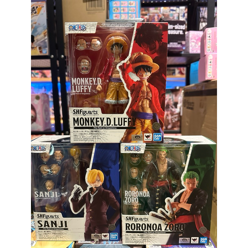 Bandai SHF Figuarts One Piece Luffy Zoro Sanji Figure | Shopee Malaysia