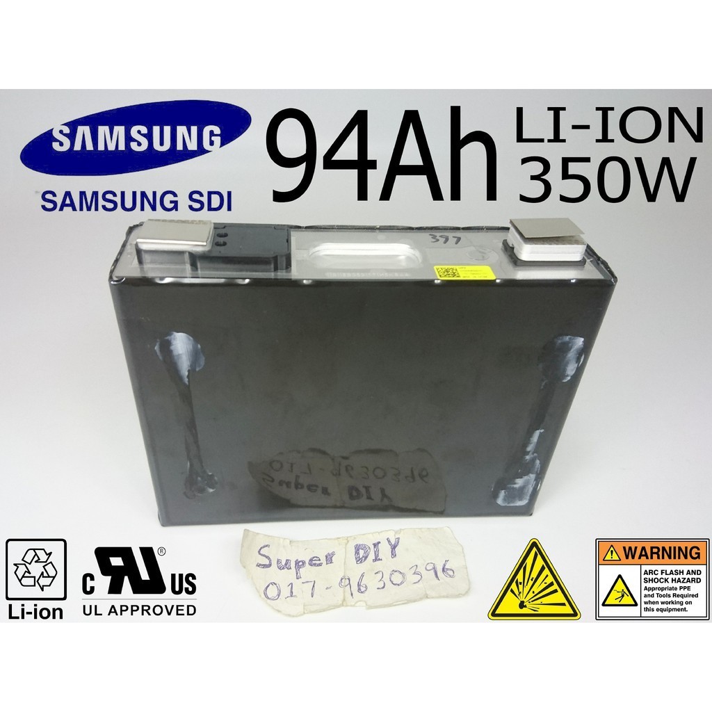 SAMSUNG sdi ess high energy power energy storage system 94Ah 100Ah 3.7V Li-ion battery cell ...