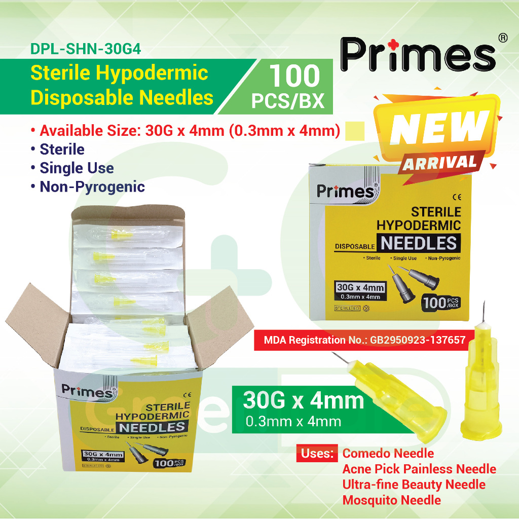 Primes Sterile Hypodermic Disposable Needle (Painless Needles/Sterile ...