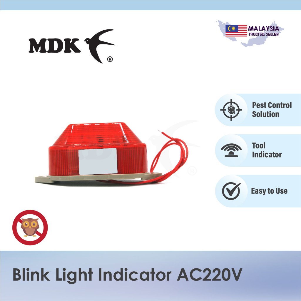 Blink Light Indicator AC220V for Swiftlet Farming Flashlight Indicator Shopee Malaysia