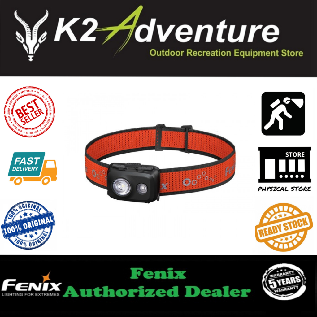Fenix HL16 Lightweight Trail Running Luminus SST20 LED 450L Headlamp ...