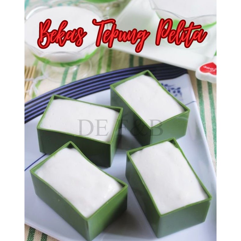 【DE F&B】Pakai Semula Bekas Kuih Tepung Pelita | Kotak Daun Pisang Mould ...