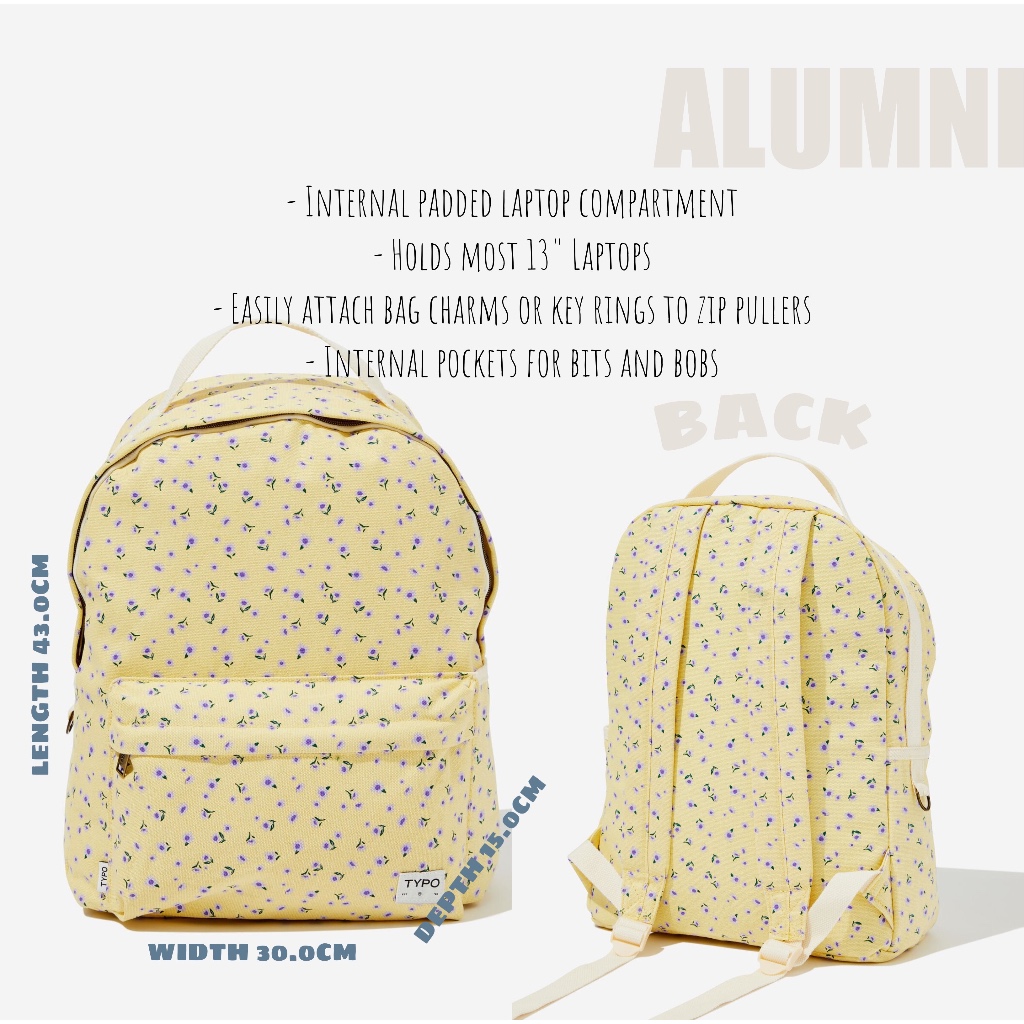 TYPO Backpack / Alumni Backpack & Off The Grid Backpack/ School & Work ...