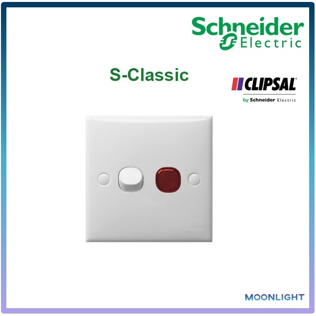 Clipsal / Schneider Classic 20A Double Pole Switch (Heater / Air Cond ...