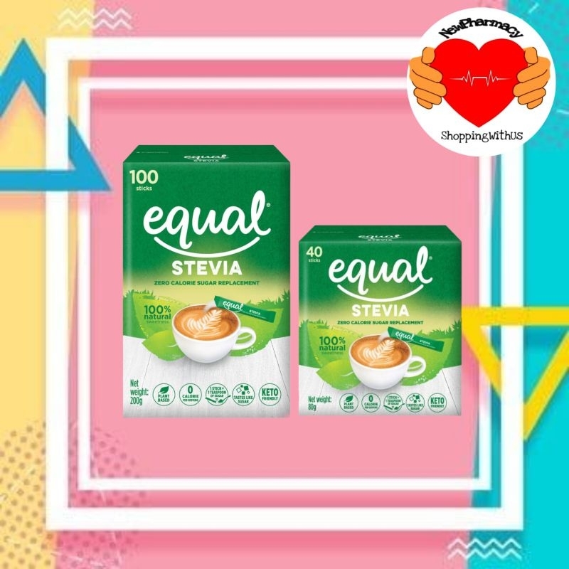 Equal Stevia Sticks 100'sticks / 40'sticks (Exp-10/2026) | Shopee Malaysia