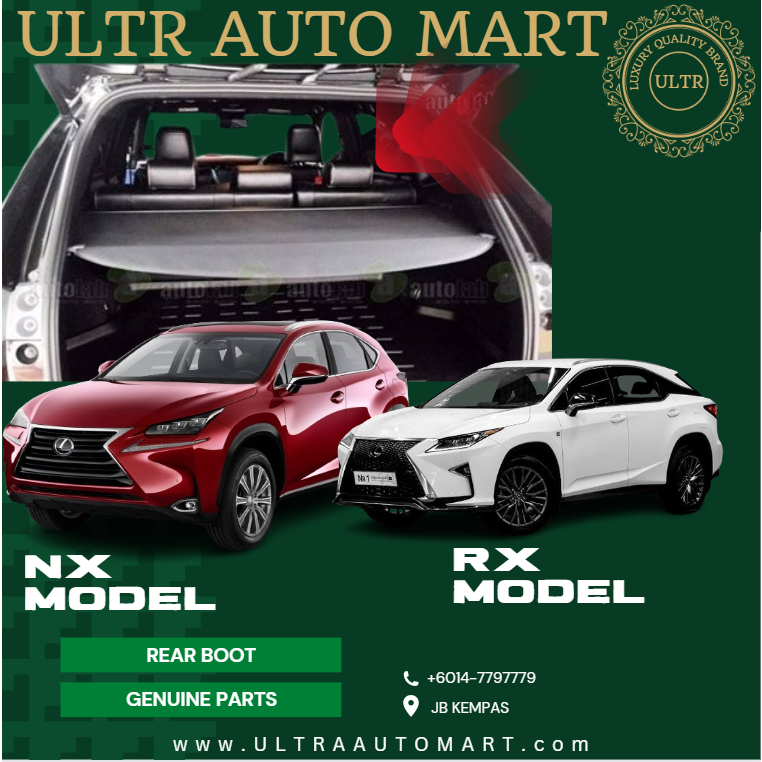 LEXUS RX350 RX300 RX200 NX350 NX200 2016~2022 REAR OEM TRUNK TONNEAU ...