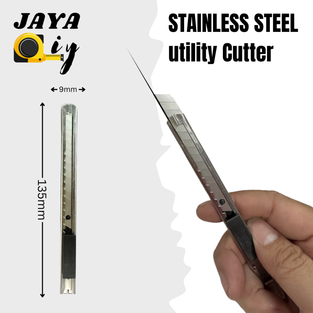 9mm Premium Stainless Steel Utility Cutter Knife Small Cutter Blade Refill Wallpaper Office ...