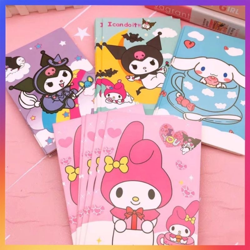 A5 Exercise Note Book Sanrio Kuromi Melody Cinnamoroll School ...