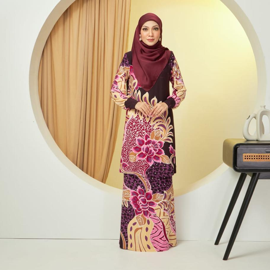B21B25 S-5XL Kurung Moden BATIK Design Material LYCRA Selesa, Anggun ...