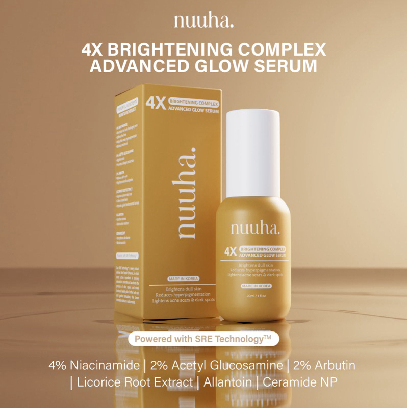 NUUHA BEAUTY 4X BRIGHTENING COMPLEX ADVANCED GLOW SERUM | Shopee Malaysia