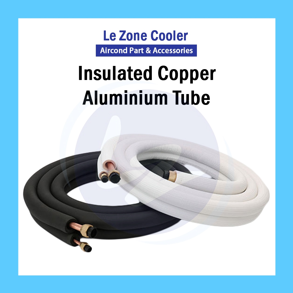 (3 meter) Aircond Insulated Copper Aluminium Tube Copper Pipe with ...