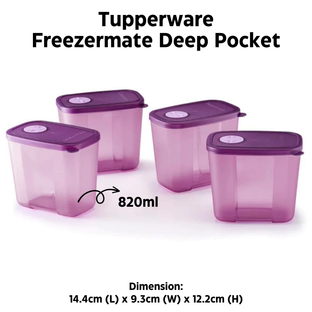 Tupperware Freezermate Deep Pocket 820ml (1 pc) | Shopee Malaysia
