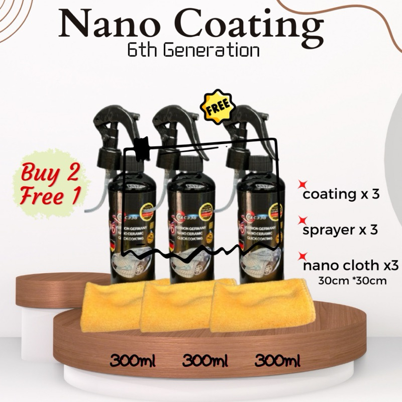 👉Taiwan Nano Coating Spray [Germany] Quick NANO COATING 6TH GENERATION ...