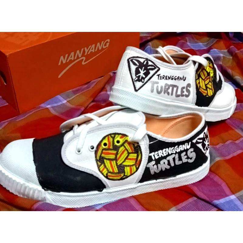 Kasut Nanyang TERENGGANU TURTLE Stylo Fancy Sepak Takraw STL Custom ...
