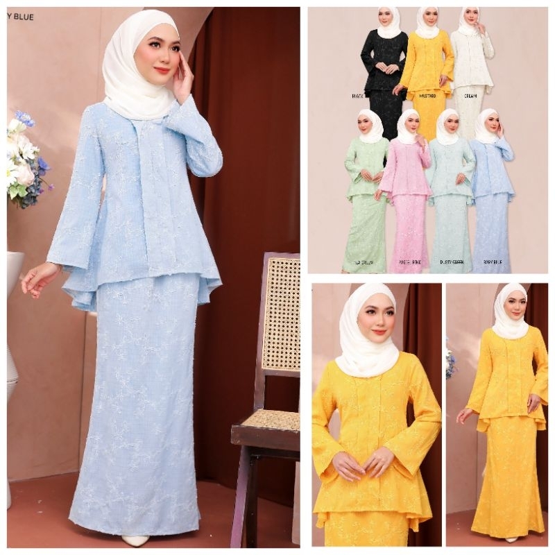 Qawlaa Kebaya Kurung IRONLESS! Kebaya Modern Qawlaa 1238! Mini Kurung ...