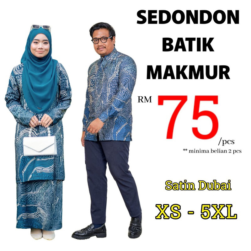SEDONDON BATIK MALAYSIA/ BAJU KURUNG BATIK / KEMEJA BATIK MAKMUR ...