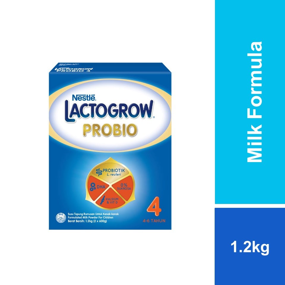 Nestle Lactogrow Probio 4 Milk Powder (1.2kg) | Shopee Malaysia