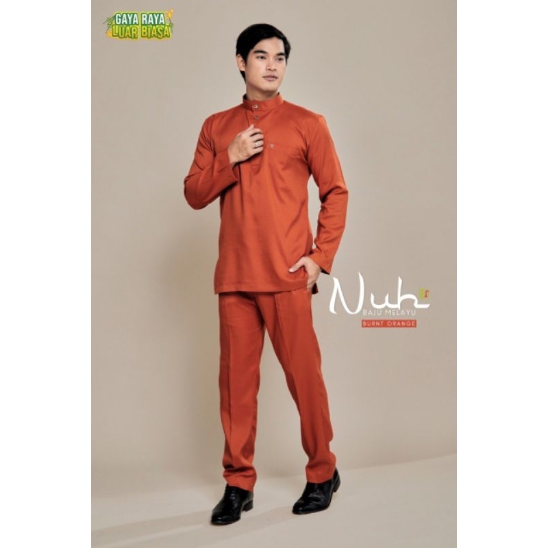 BAJU MELAYU BURNT ORANGE [HOT SELLING] | Shopee Malaysia