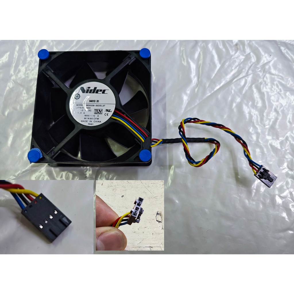 Original Nidec M35556-35DEL3F DELL PowerEdge T300 Server Cooler 4 Pin ...