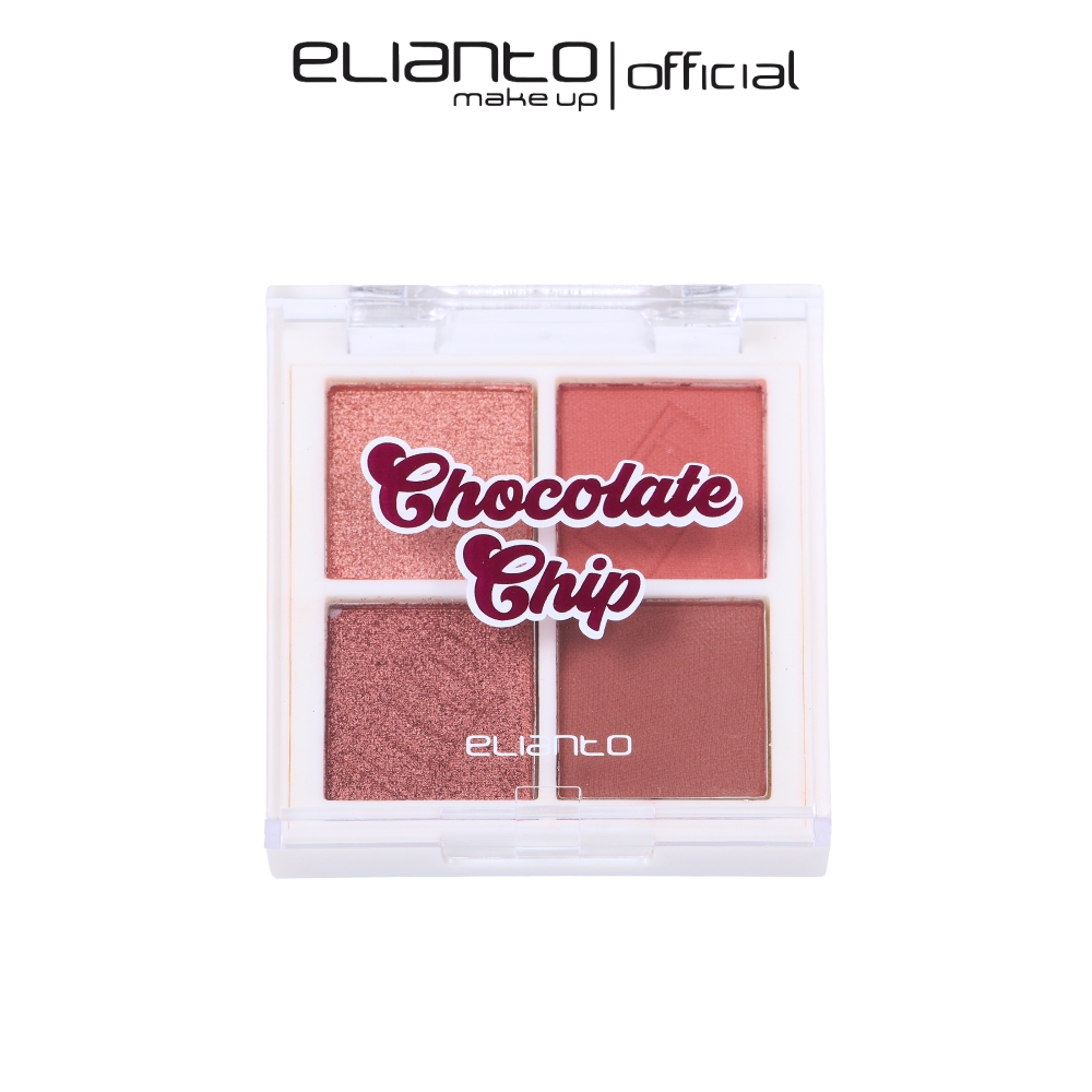 Elianto Eyeshadow Palette – Chocolate Chip, Cherry Kiss, Peachy Pie ...