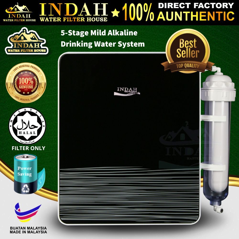 INDAH 5 Stage Mild Alkaline Drinking Water Filter System Water Purifier ...