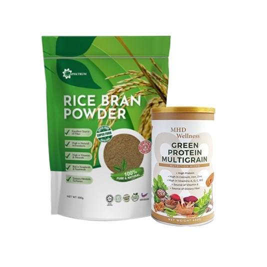 Perfect Shaker Combo (Spektrum Rice Bran Powder + Green Protein ...