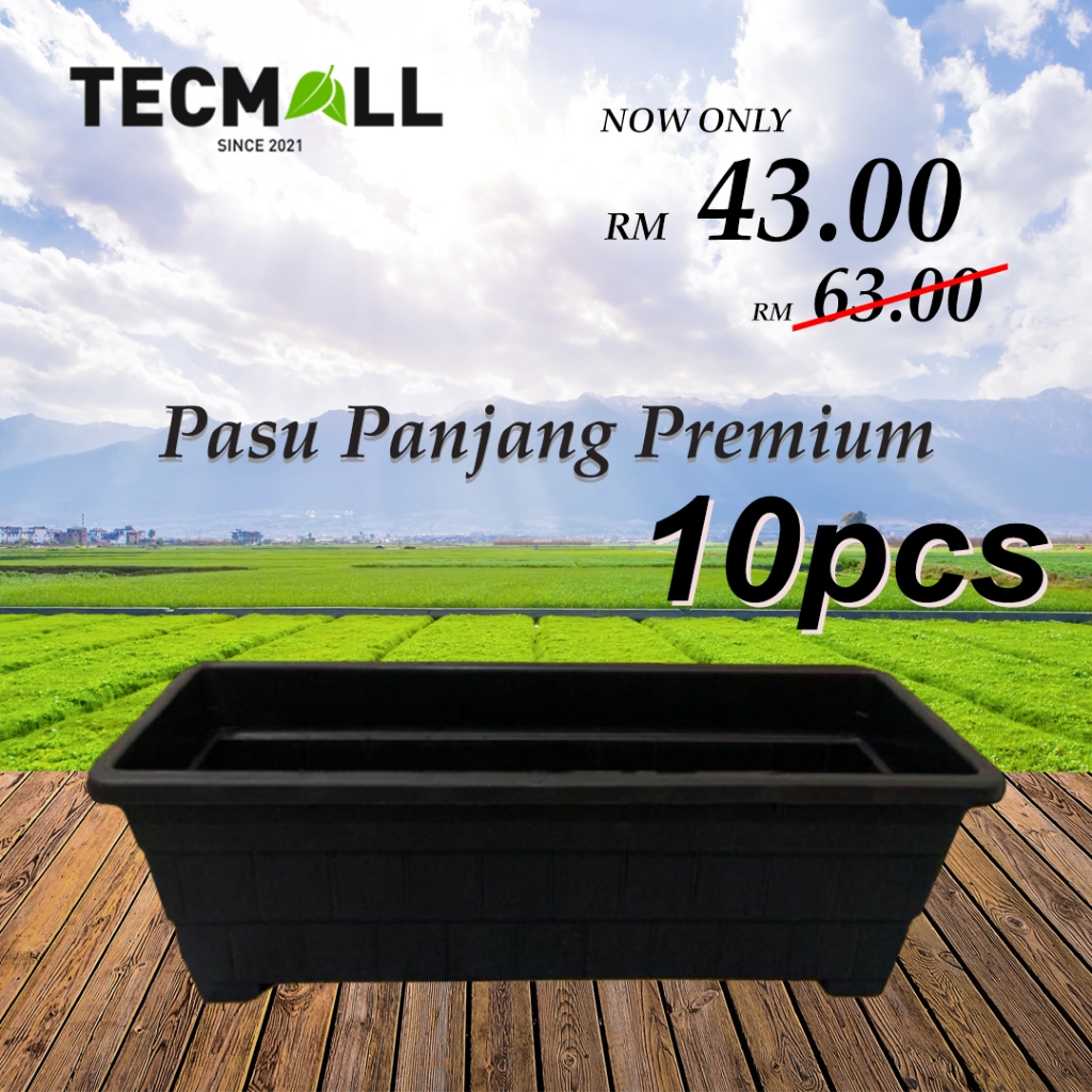 (10PCS) FREE 1 GIFT Pasu Bunga Panjang Berkualiti| Pasu Plastik ...