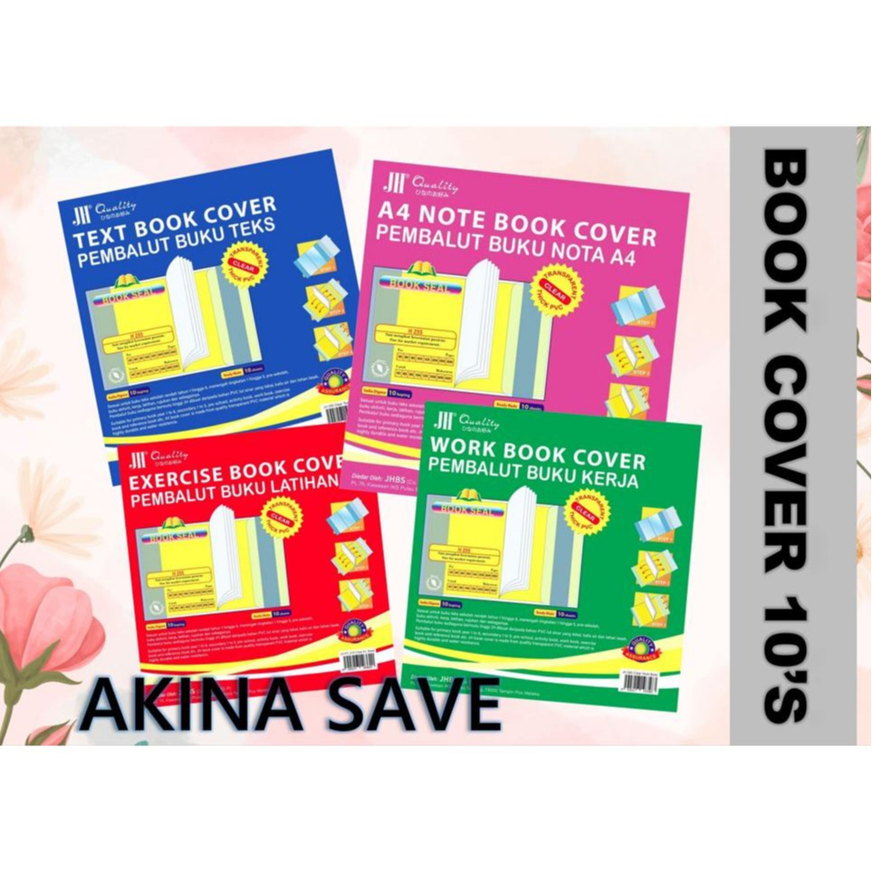 AKINA SAVE 10’s JH Brand PVC Exercise Work Text Note Book Transparent ...