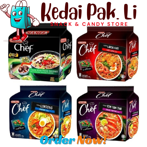 [KPL] Mamee Chef Instant Noodles (Bundle) 82/95gm x 4's | Shopee Malaysia